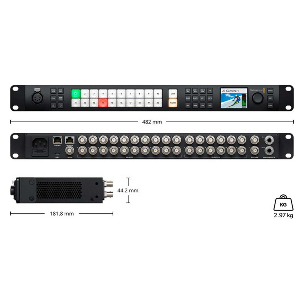 ATEM Constellation 2ME 4K Live Prod. Switcher - Viditec